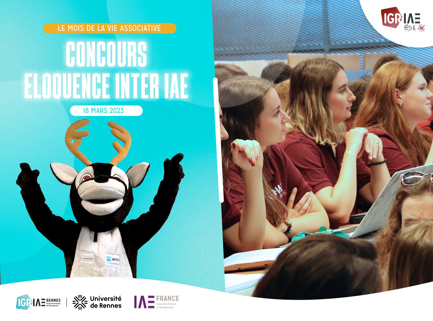 Concours d’éloquence inter-IAE 2023 - IGR IAE Rennes