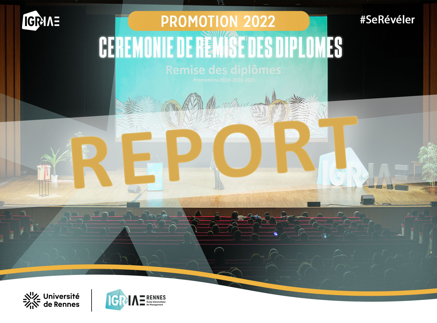 Report de la cérémonie de remise des diplômes - IGR IAE Rennes