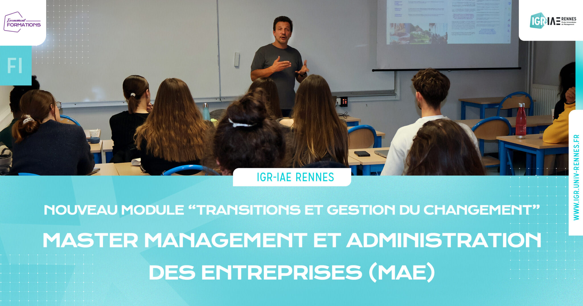 Un nouveau module «Transitions et gestion du changement» pour nos étudiants de MAE - IGR IAE Rennes