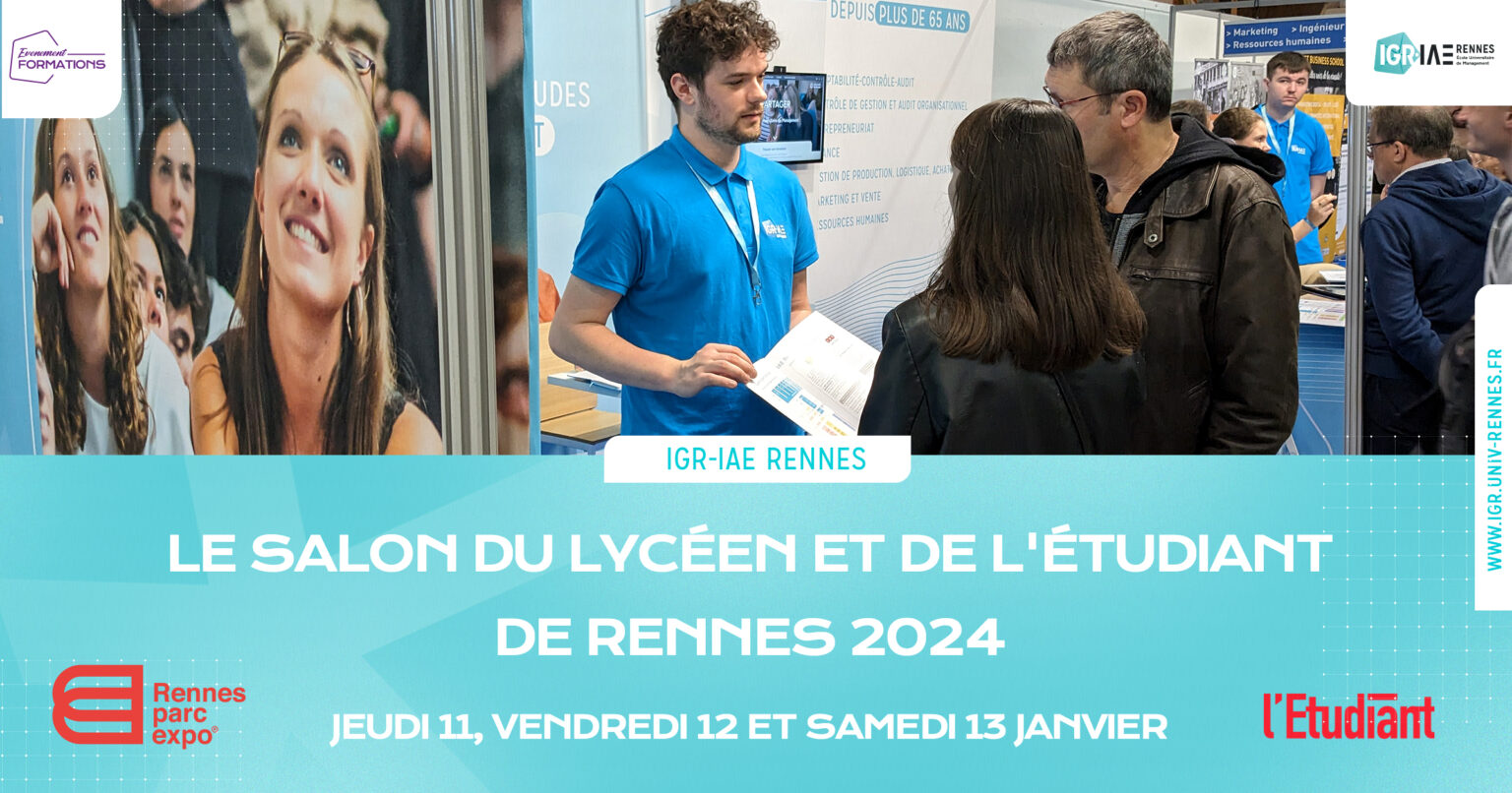 Salon du Lycéen et de l’Etudiant 2024 - IGR IAE Rennes