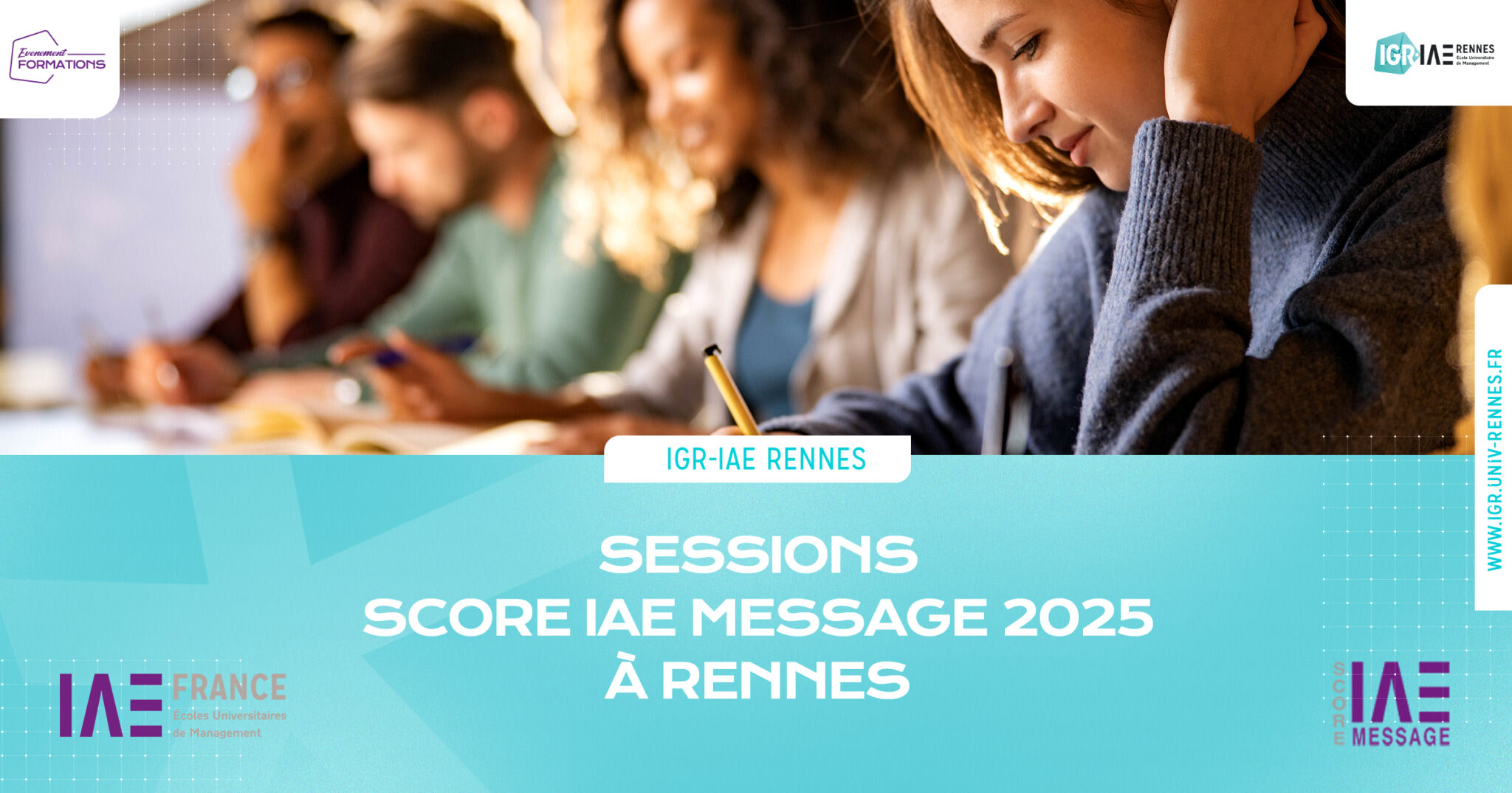 Sessions Score IAE-Message 2025 à Rennes - IGR IAE Rennes
