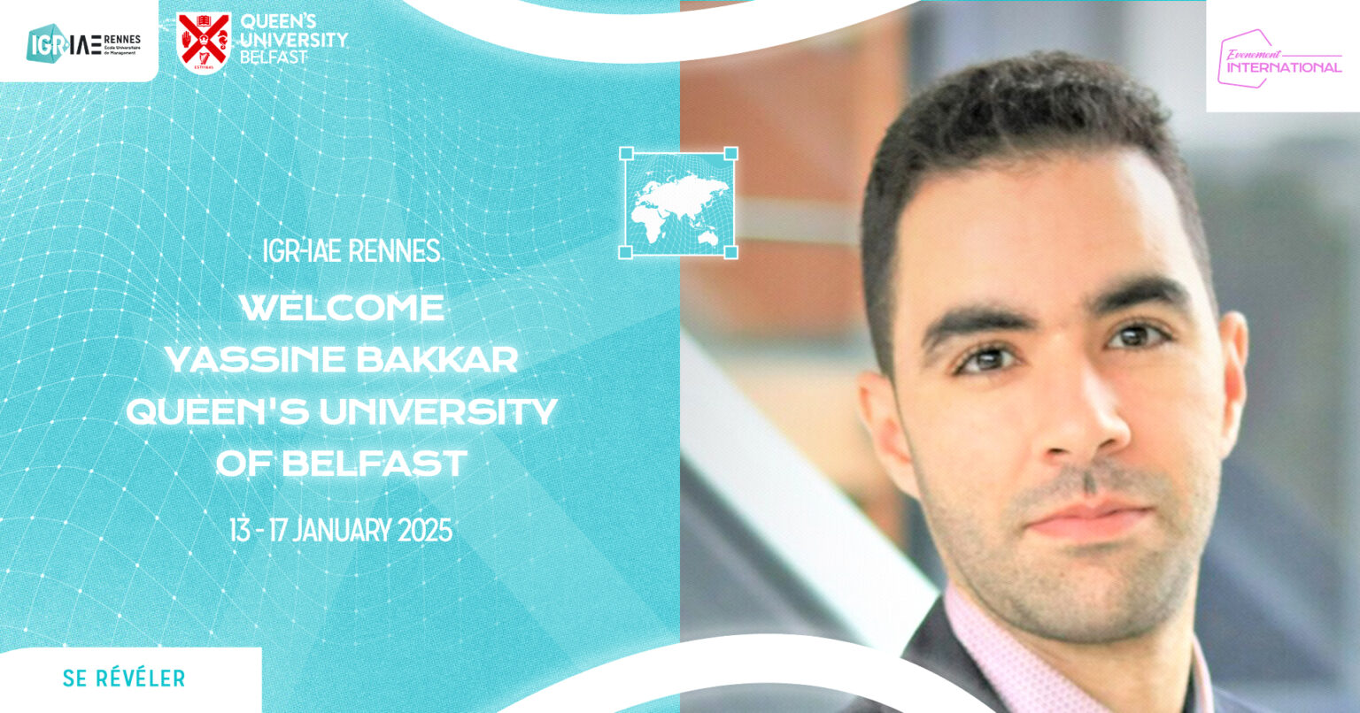 Intervention de Yassine Bakkar - IGR IAE Rennes