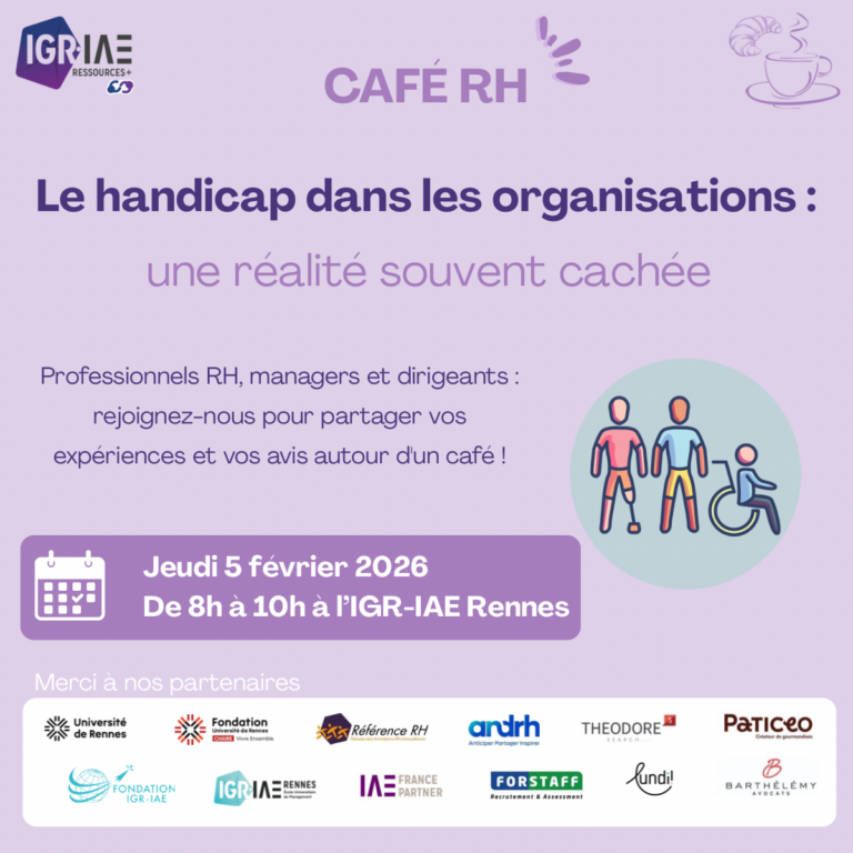 Café RH #3 – Jeudi 5 février 2026 - IGR IAE Rennes