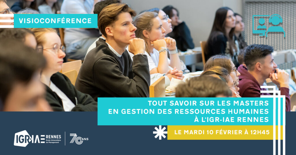 Visioconférence le mardi 10 février 2026 : les masters GRH - IGR IAE Rennes