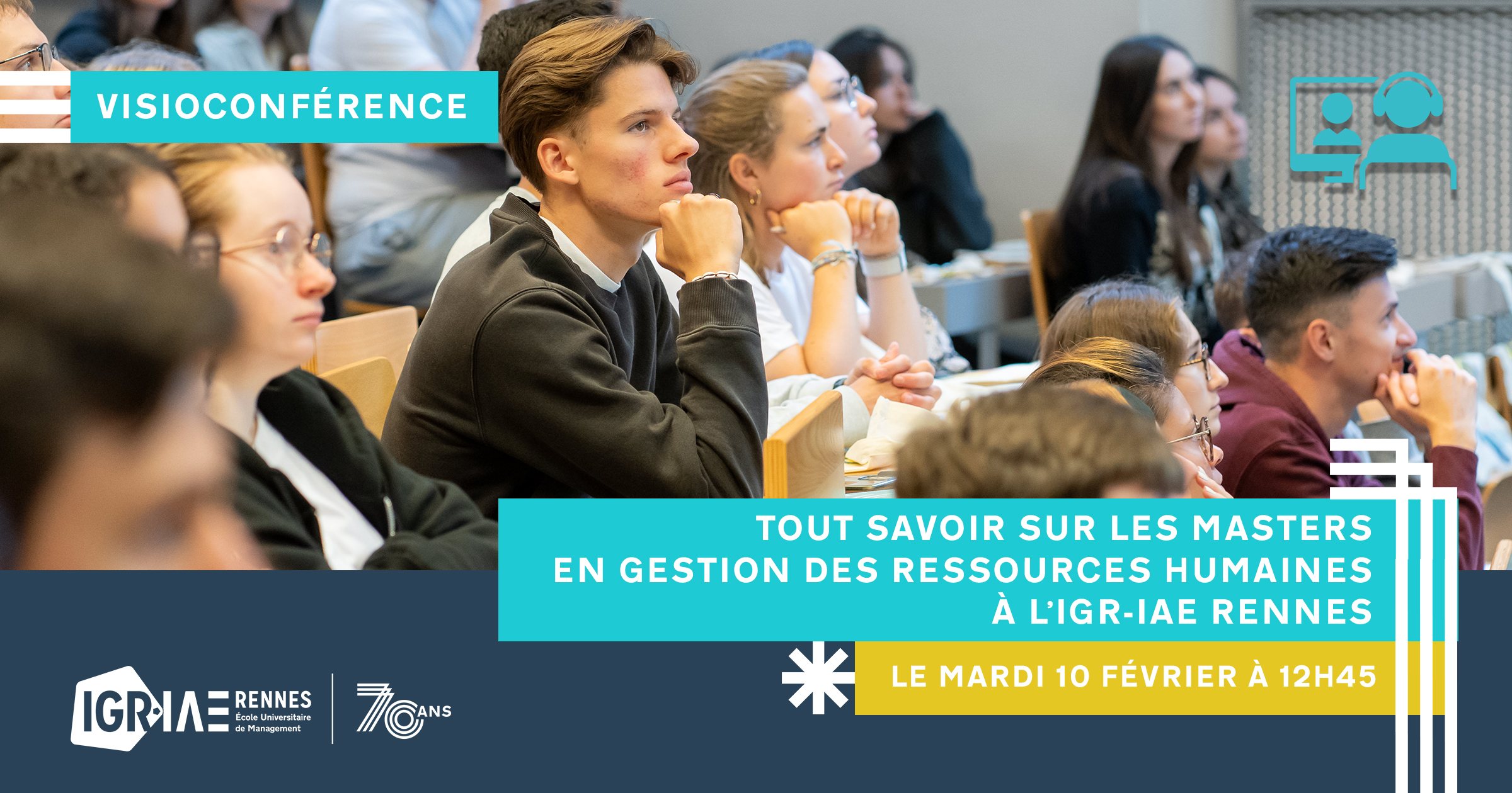 Visioconférence le mardi 10 février 2026 : les masters GRH - IGR IAE Rennes